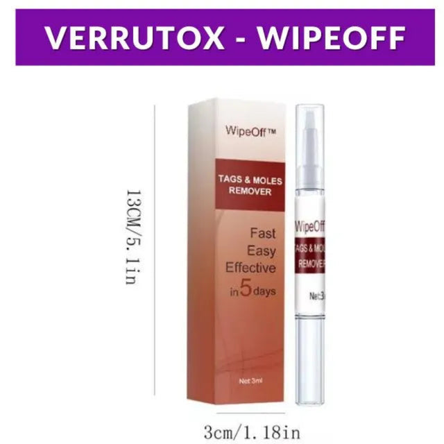 Verrutox Wipe Off - Removedor Profissional de Marcas, Manchas e Verrug